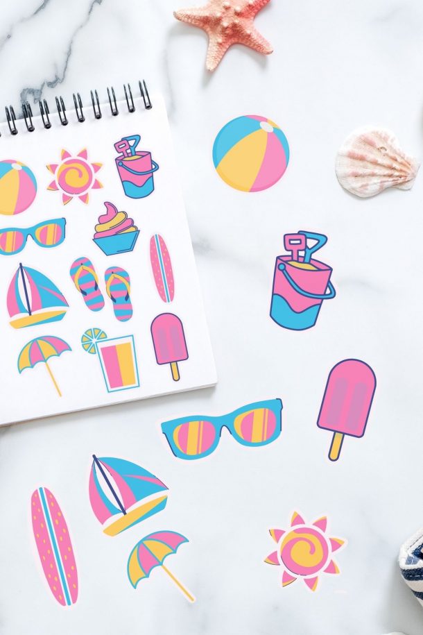 Summer Stickers and More Free Printable Summer Fun - Angie Holden The ...