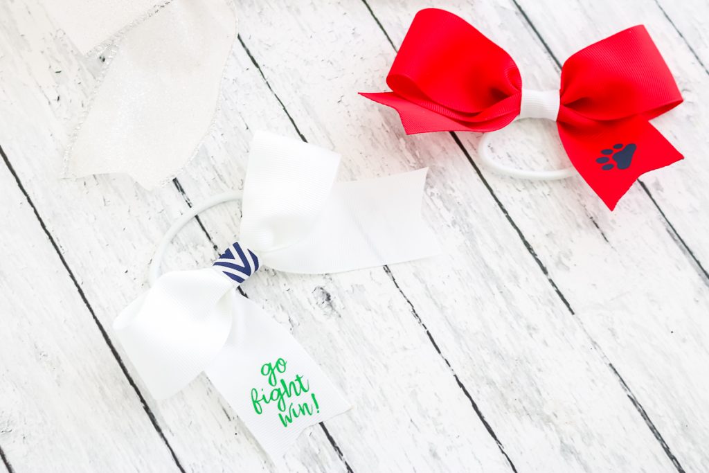 How to Make Cheer Bows with a Cricut - The Country Chic Cottage