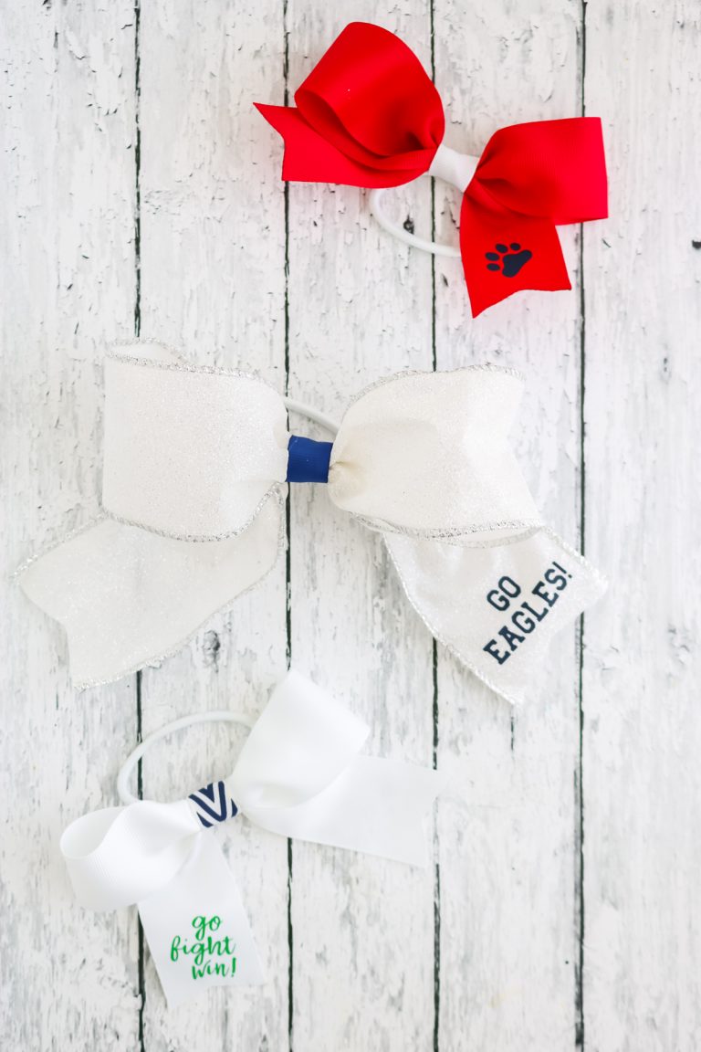 How to Make Cheer Bows with a Cricut - Angie Holden The Country Chic ...