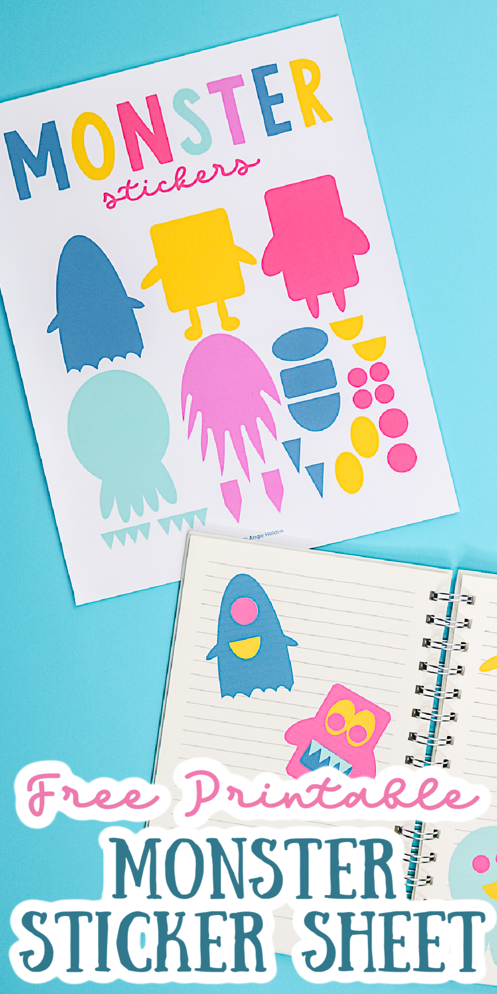 Free Printable Stickers for Toddlers Plus More Monster Fun - Angie ...