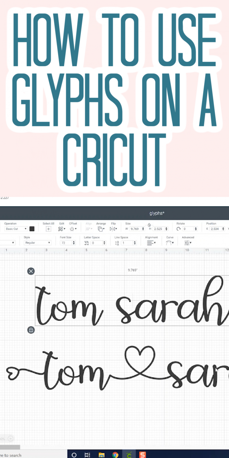 How To Use Glyphs In Cricut Design Space Angie Holden The Country
