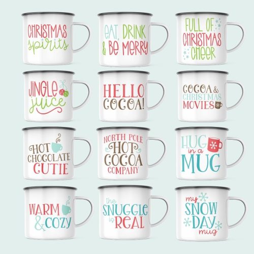 DIY Christmas Mugs with a Cricut Machine - Angie Holden The Country ...