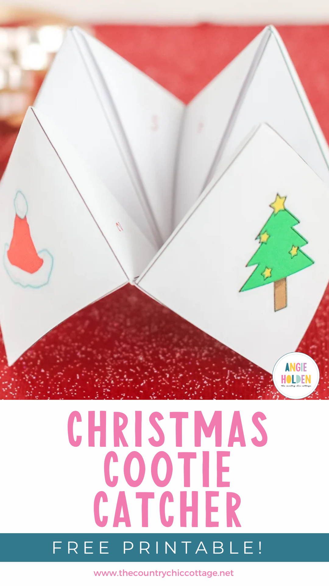 Christmas Cootie Catcher: Free Printable for You! - Angie Holden The ...