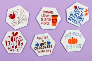 Cricut Coasters: How to Add Vinyl to Coasters - Angie Holden The ...