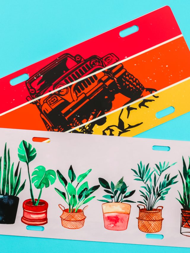 Sublimation License Plates: Step-by-Step Tutorial Story - Angie Holden ...