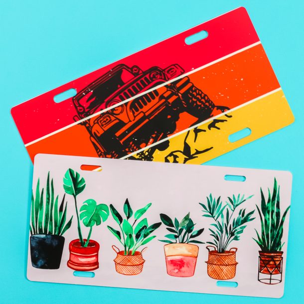 Sublimation License Plates: Step-by-Step Tutorial - Angie Holden The ...