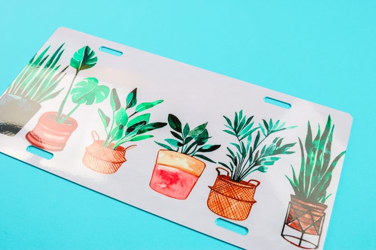 Sublimation License Plates: Step-by-Step Tutorial - Angie Holden The ...