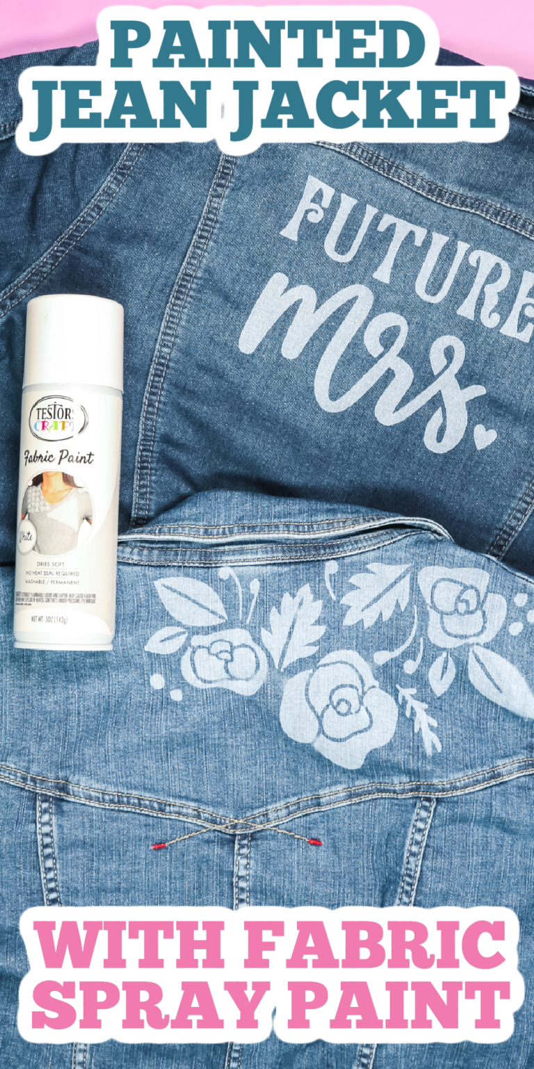 Painted Jean Jacket with Testors Fabric Spray Paint - Angie Holden The ...