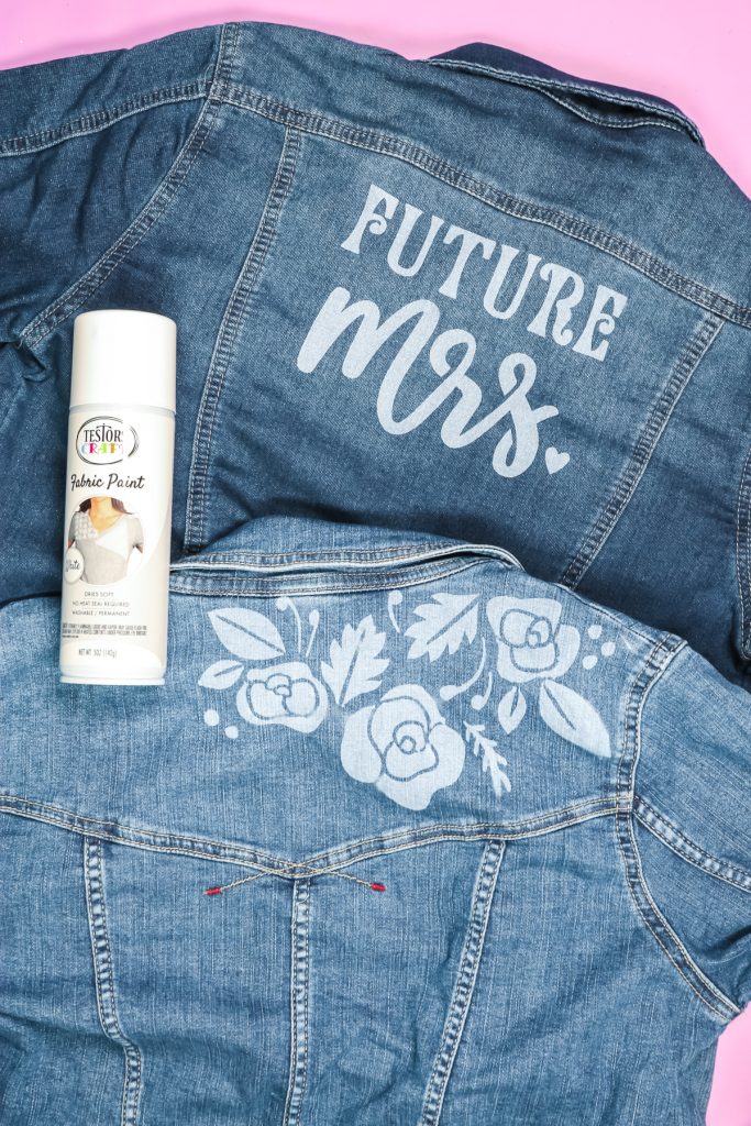 How to Paint a Jean Jacket with Fabric Spray Paint - Angie Holden The ...