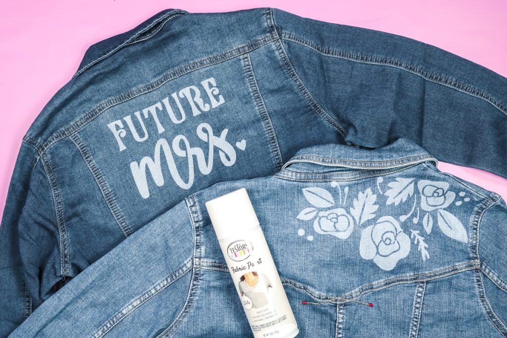 How to Paint a Jean Jacket with Fabric Spray Paint - Angie Holden The ...