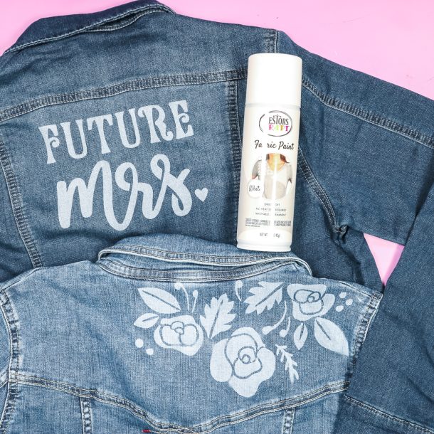 Painted Jean Jacket with Testors Fabric Spray Paint - Angie Holden The ...