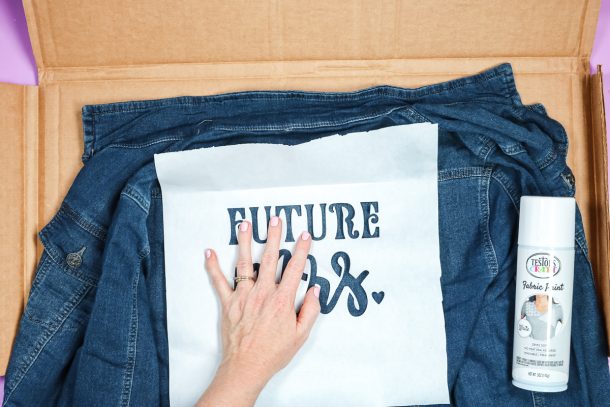 How to Paint a Jean Jacket with Fabric Spray Paint - Angie Holden The ...