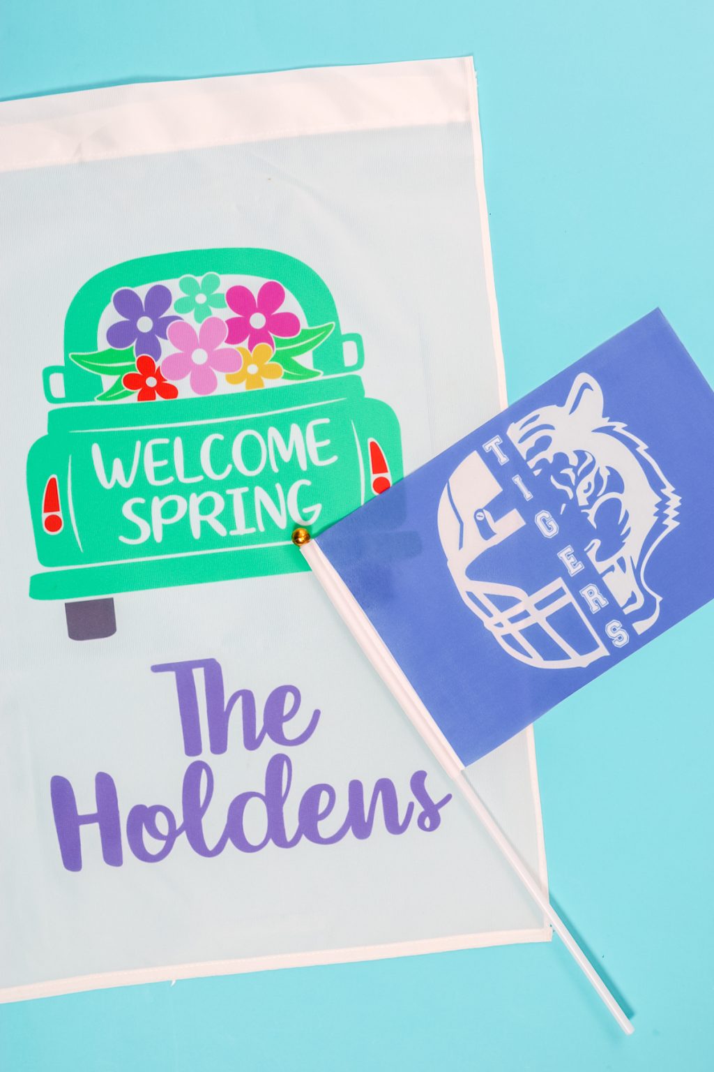 Sublimation Flags: How to Make a Garden or Party Flag - Angie Holden ...