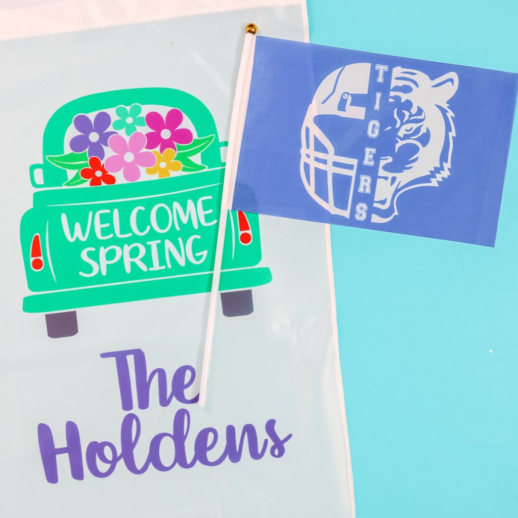 Sublimation Flags: How to Make a Garden or Party Flag - Angie Holden ...