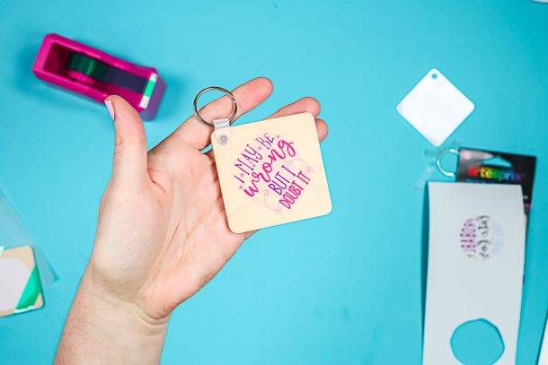 How to Make Sublimation Keychains - Angie Holden The Country Chic Cottage