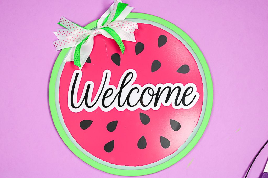 Watermelon Dollar Tree Wreath with Testors Craft Paint - Angie Holden ...