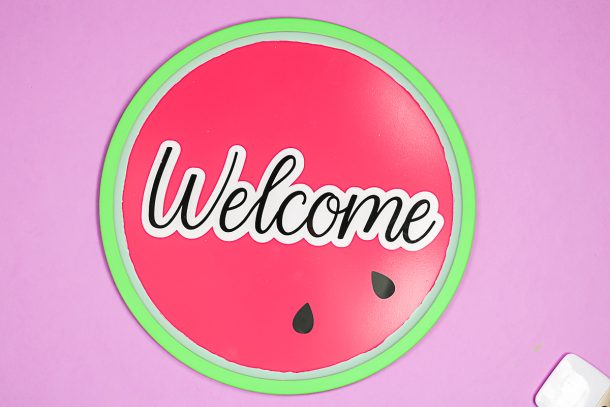 Watermelon Dollar Tree Wreath with Testors Craft Paint - Angie Holden ...