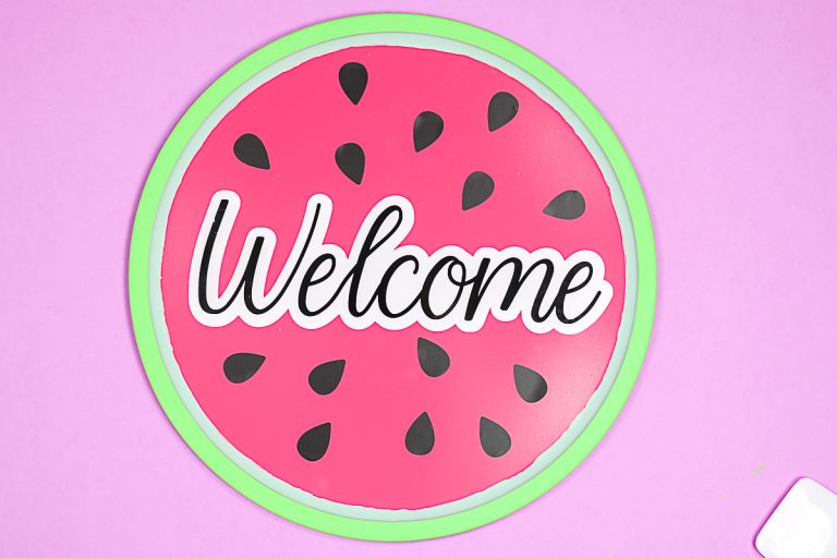 Watermelon Dollar Tree Wreath with Testors Craft Paint - Angie Holden ...