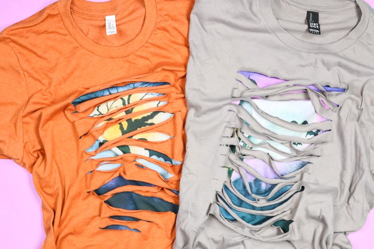 How to Make a Peek-a-Boo Sublimation Shirt - Angie Holden