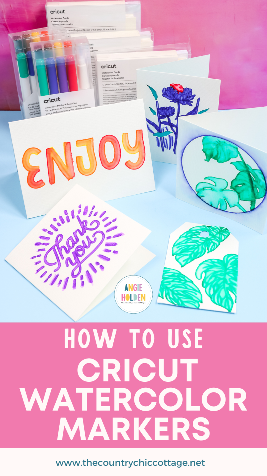 How to Use Cricut Watercolor Markers and Cards - Angie Holden The ...