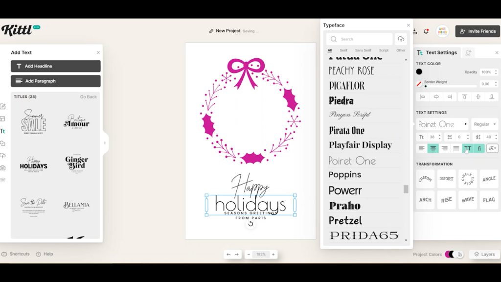 Design Your Own Cricut Christmas Cards With Kittl - Angie Holden The ...