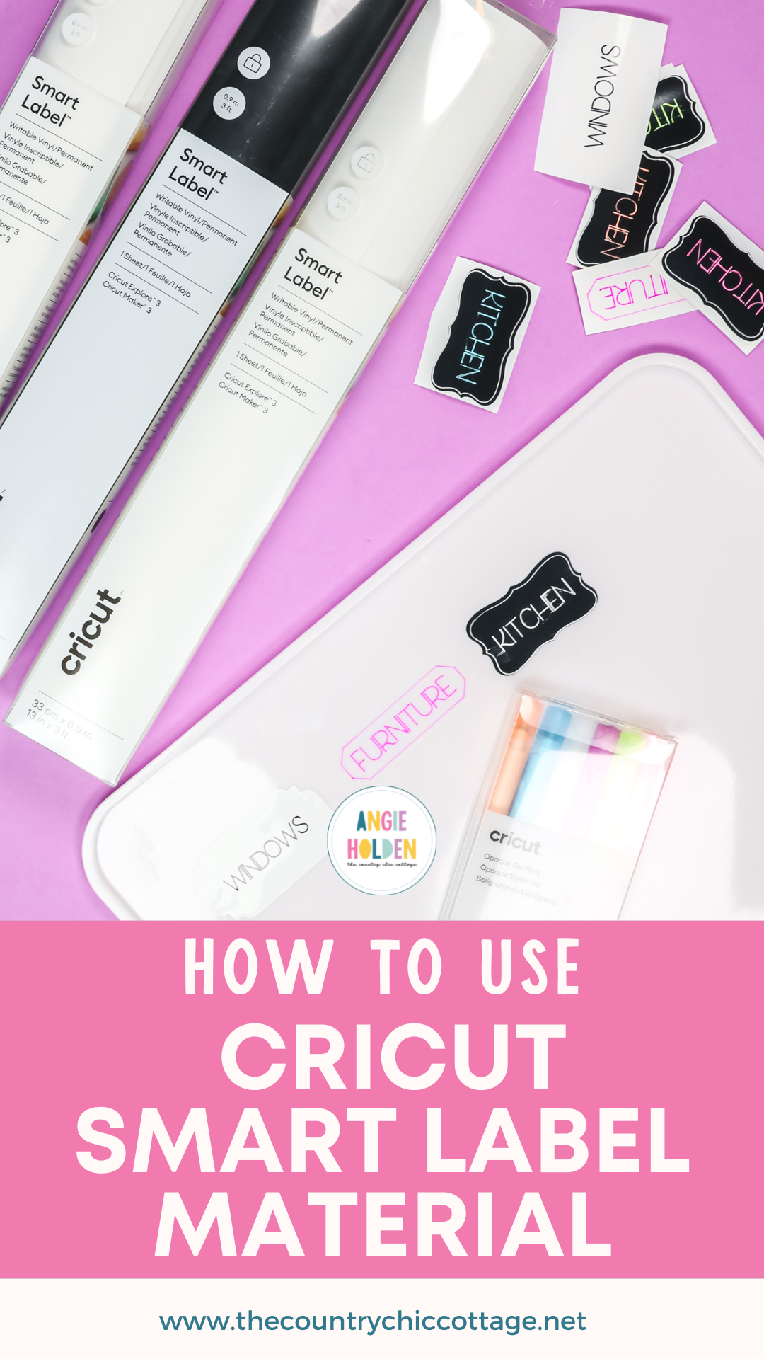 How to Use Cricut Smart Label Material - Angie Holden The Country Chic ...
