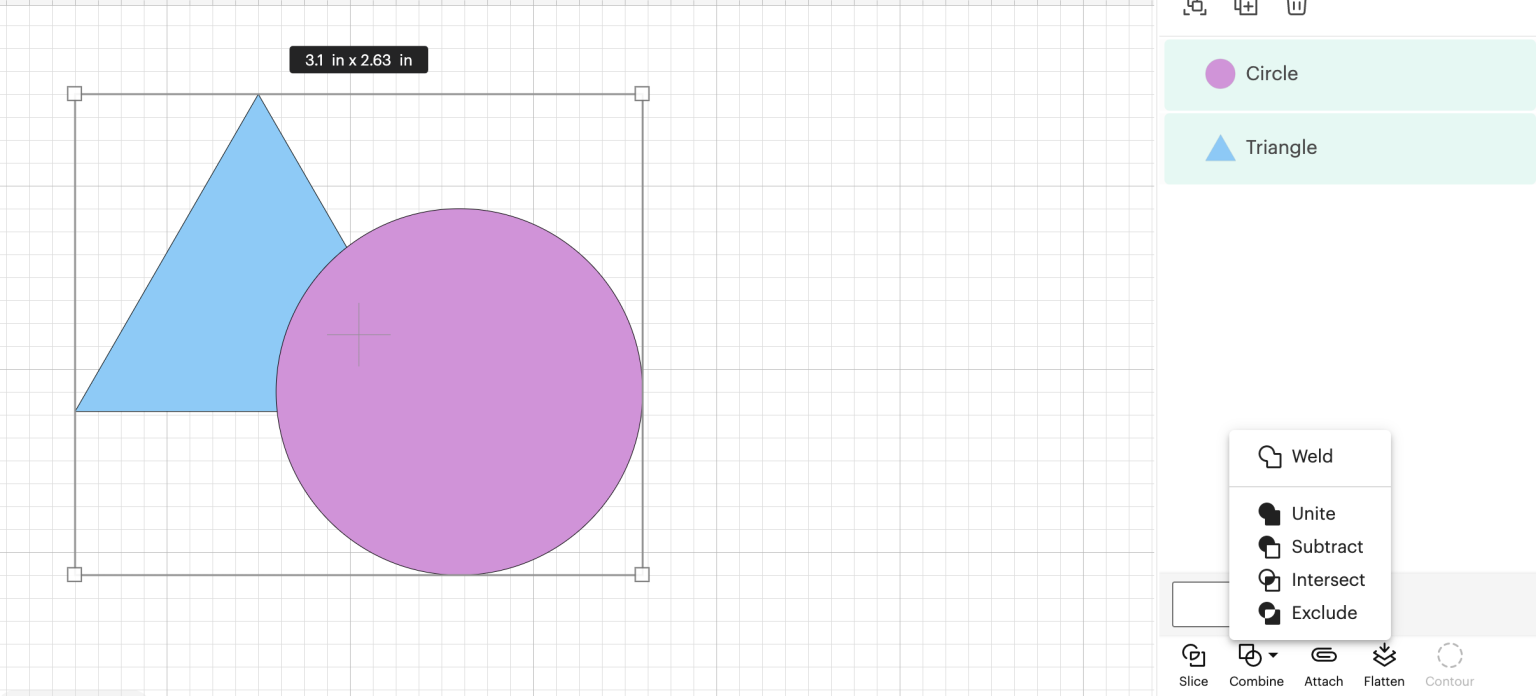 Cricut Combine Tool: How to Weld, Unite, Subtract, Intersect, and Exclude - Angie Holden The ...