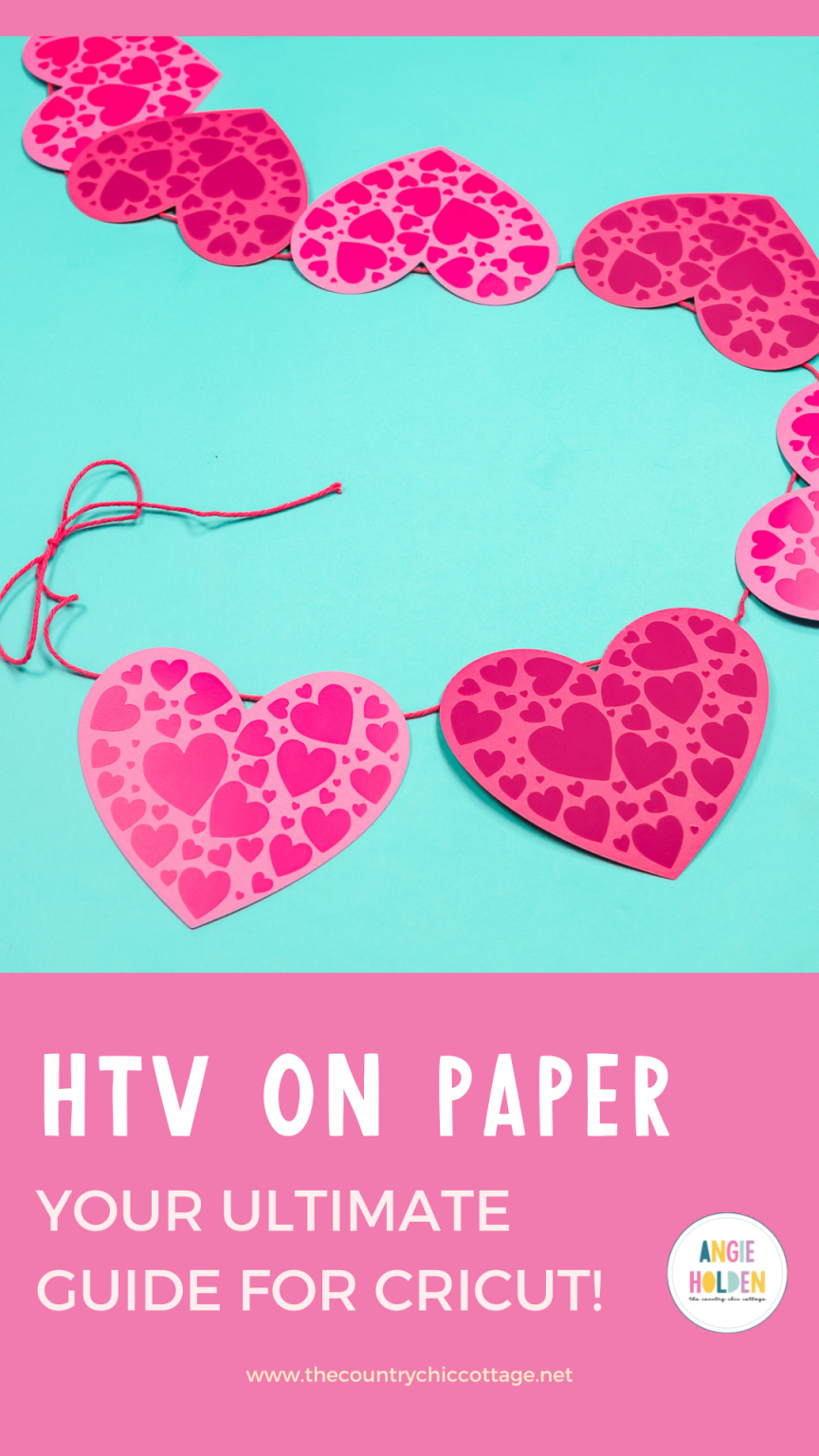 How to Apply HTV on Cardstock - Angie Holden The Country Chic Cottage