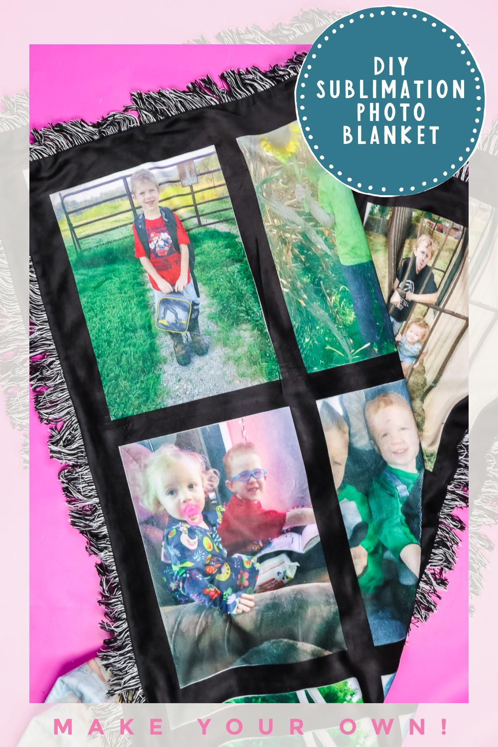 How to Make a Blanket with Pictures: DIY Sublimation Blanket - Angie ...