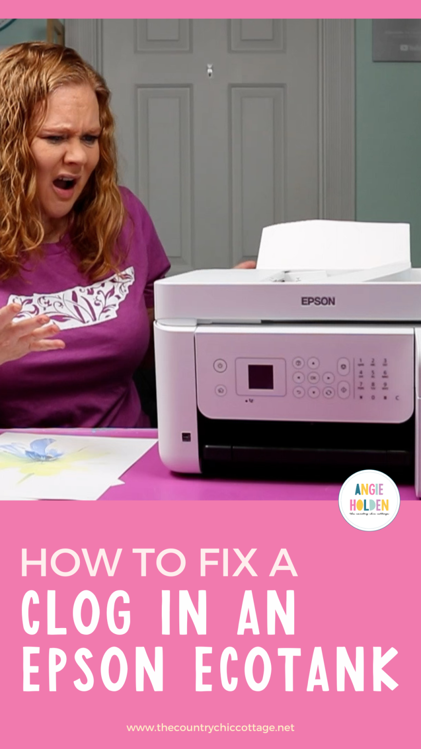 How to Fix a Clog in an Epson EcoTank Printer - Angie Holden The ...