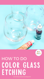 How to Color Glass Etching in Minutes - Angie Holden The Country Chic ...