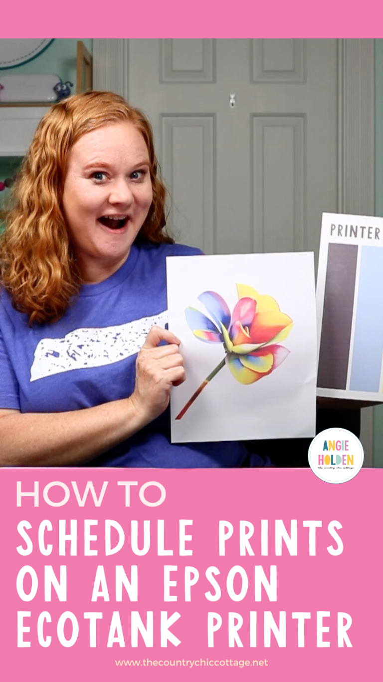 How to Schedule Prints on an Epson EcoTank Printer - Angie Holden The ...