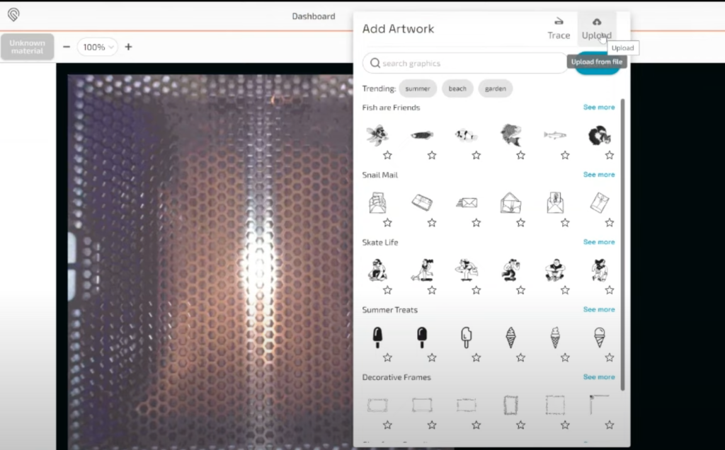 How to Upload and Trace Designs on a Glowforge - Angie Holden The Country Chic Cottage