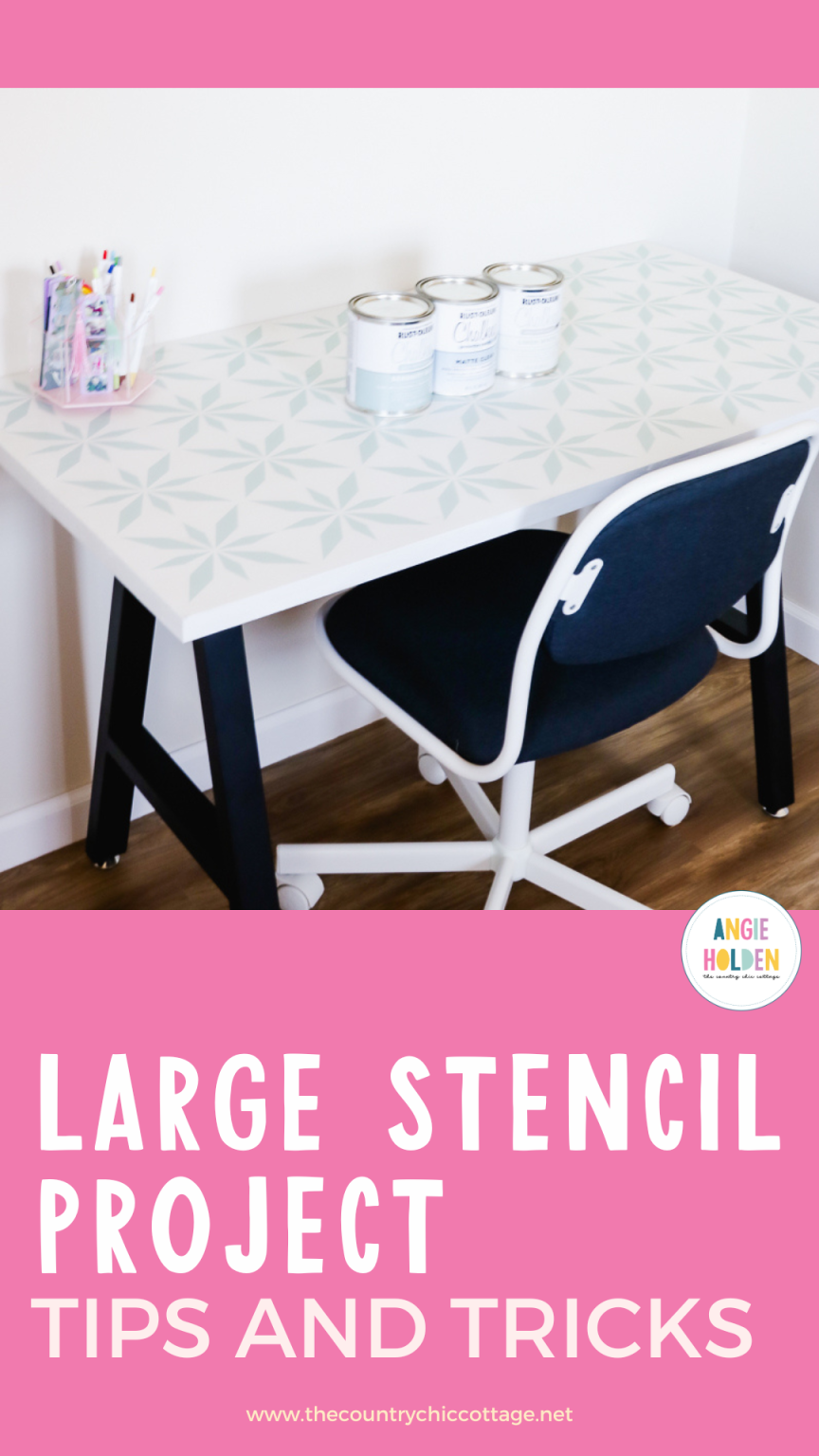 How to Make a Large Stencil with Cricut - Angie Holden The Country Chic ...