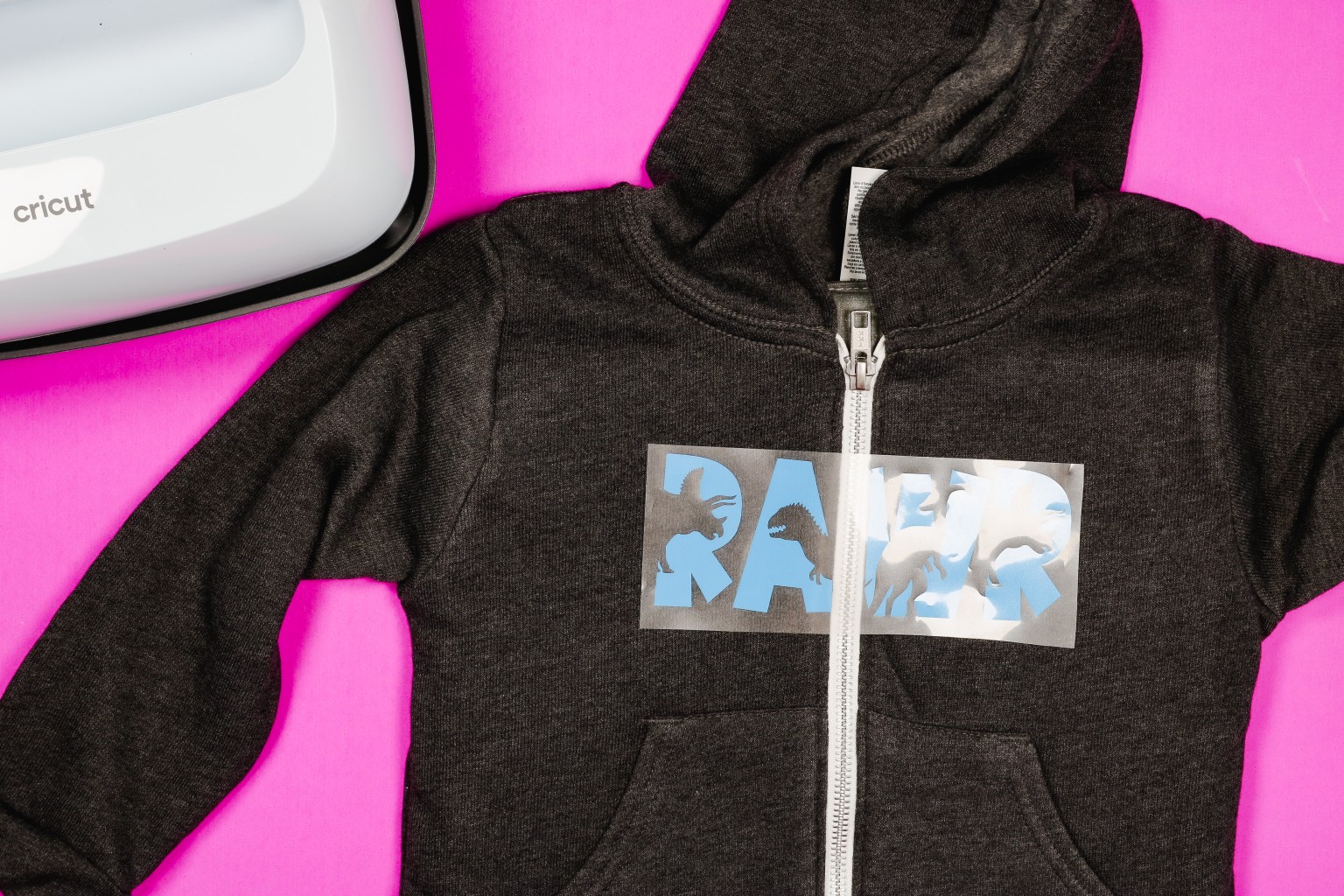 How to Add HTV on a Zip-Up Hoodie - Angie Holden The Country Chic Cottage