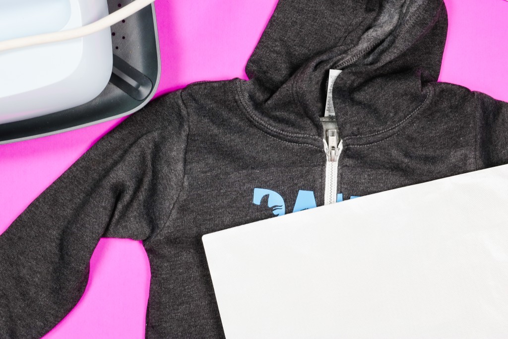 How to Add HTV on a Zip-Up Hoodie - Angie Holden The Country Chic Cottage