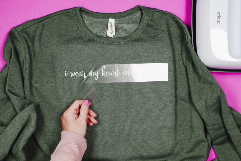 How to Make Cricut Sweatshirts with Designs on Wrist and Chest - Angie ...