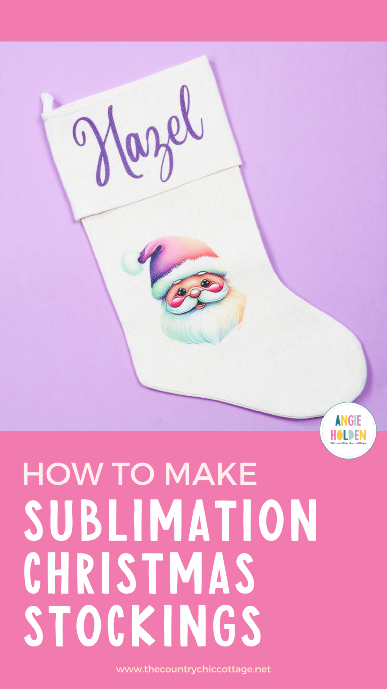 How to Make Sublimation Christmas Stockings - Angie Holden The Country ...