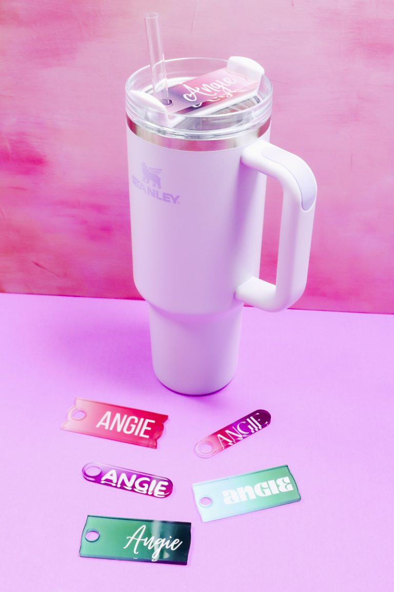 How to Make a Custom Sublimation Stanley Name Plate - Angie Holden The ...