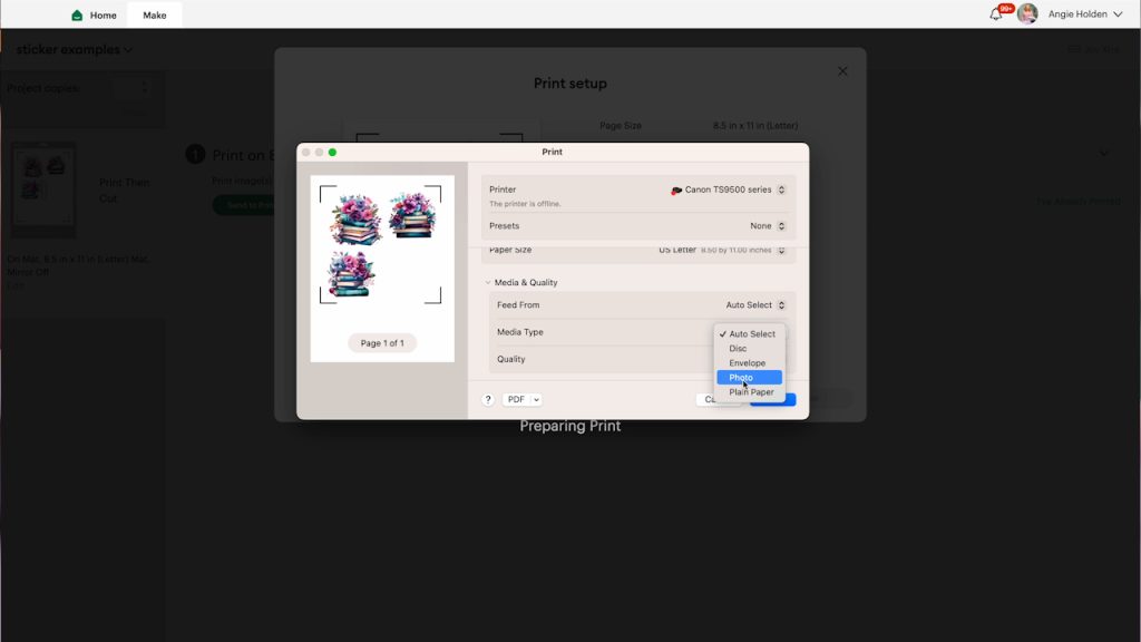 How to Use Cricut Create Sticker Maker in Design Space - Angie Holden ...