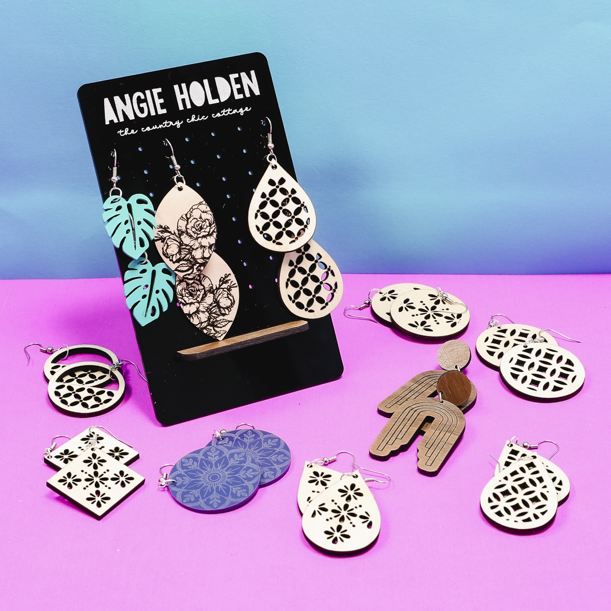 How to Make Earrings with Glowforge - Angie Holden The Country Chic Cottage