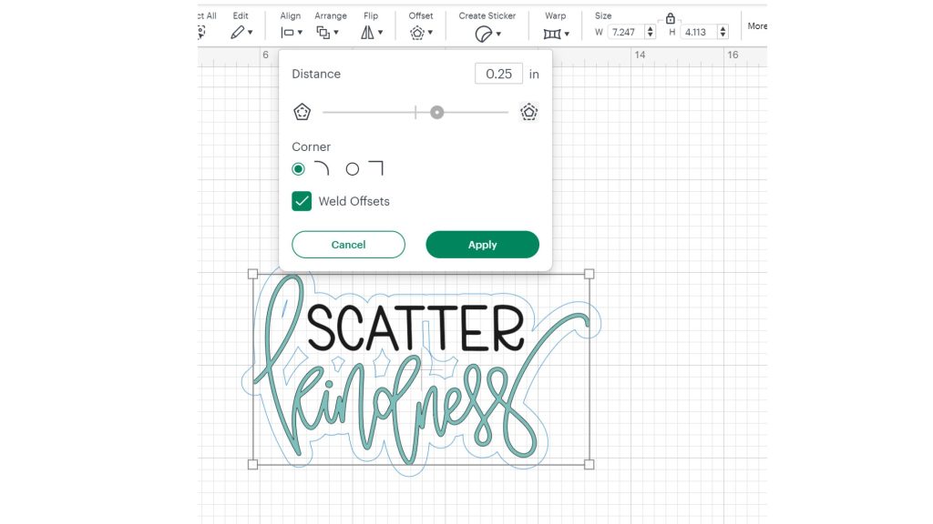 Cricut Offset: How to Use in Design Space - Angie Holden The Country ...