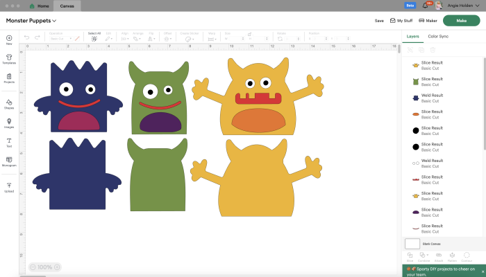 How to Make a Puppet with a Cricut Machine - Angie Holden The Country ...