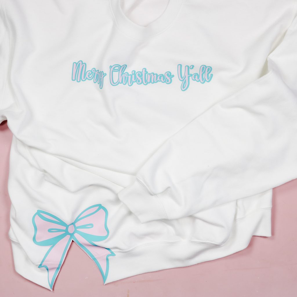 How to Make a Side Bow Sweatshirt with HTV - Angie Holden The Country ...