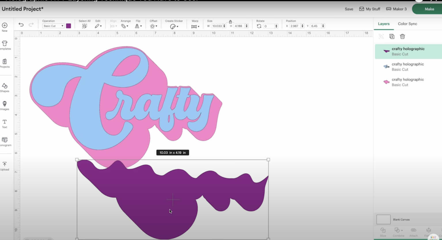 Layering Holographic HTV for a Unique Effect - Angie Holden The Country ...