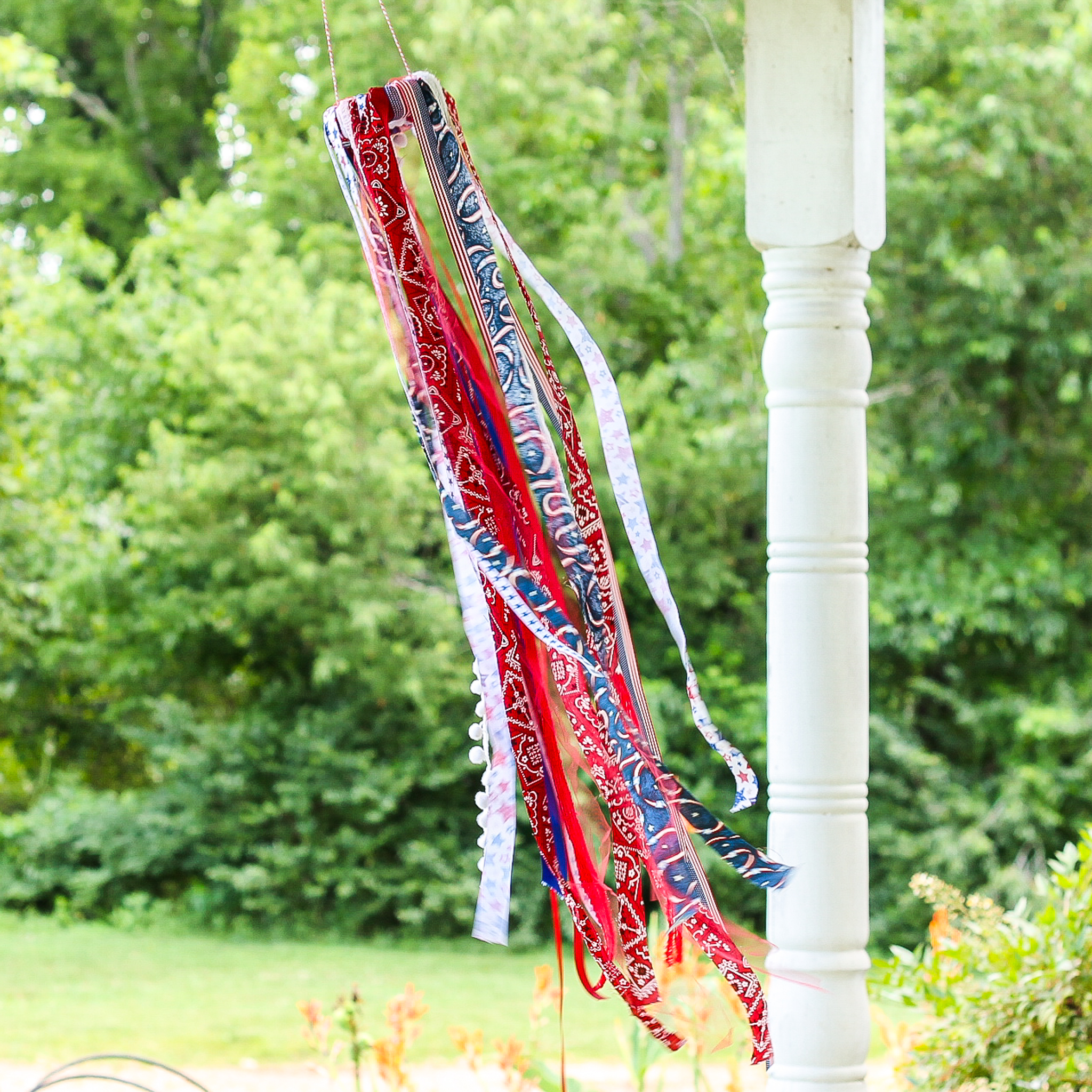 Patriotic Windsock Kids Craft Idea - Angie Holden The Country Chic Cottage