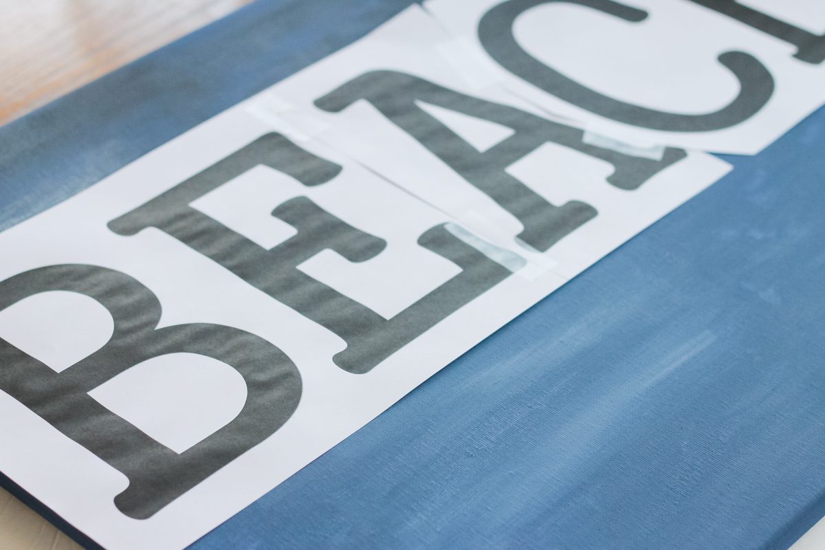 DIY Beach Sign - Angie Holden Country Chic Cottage