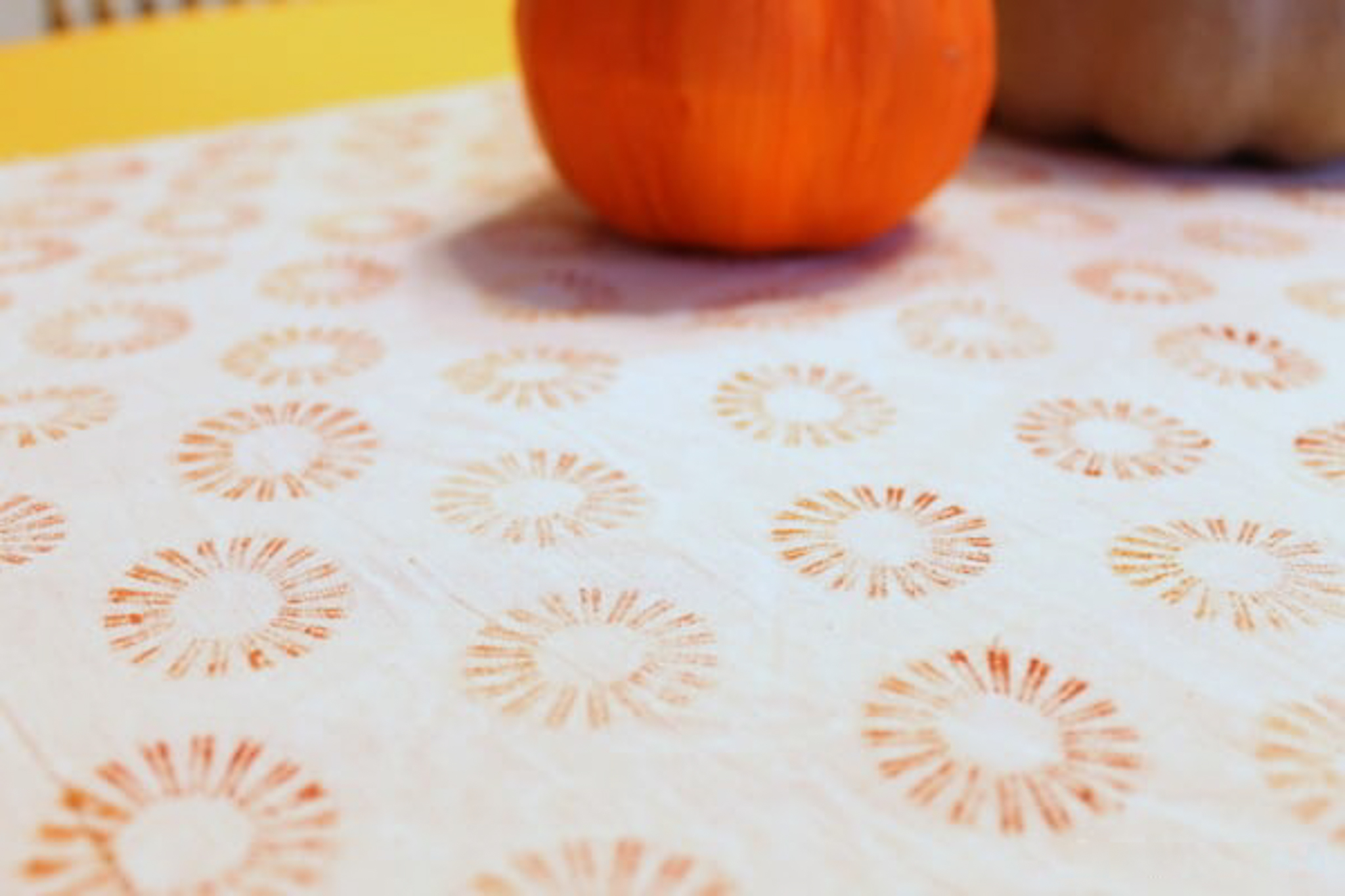 Button Stamped Table Runner - Angie Holden The Country Chic Cottage