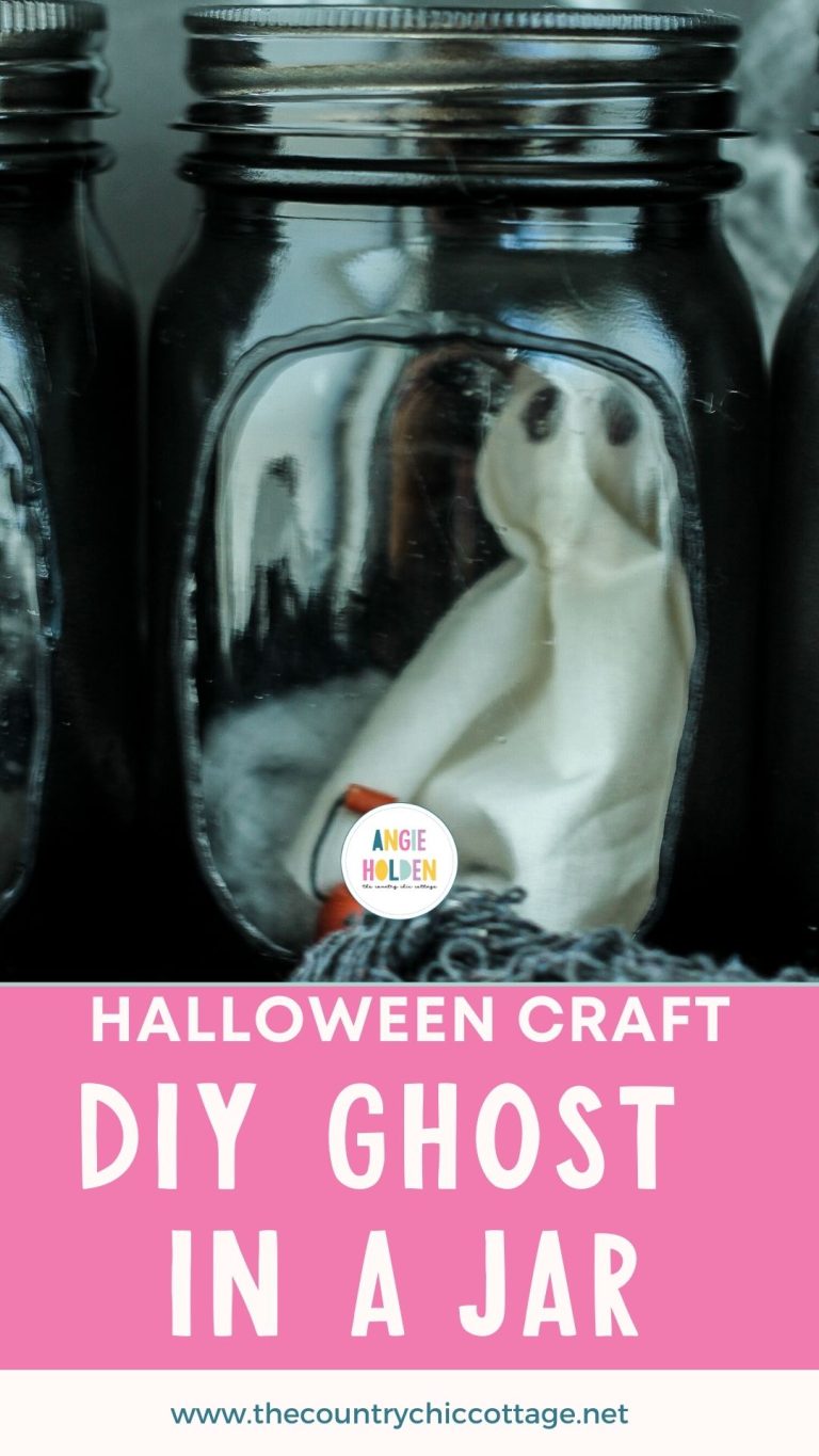 DIY Ghost in a Jar Halloween Craft Idea - Angie Holden The Country Chic ...