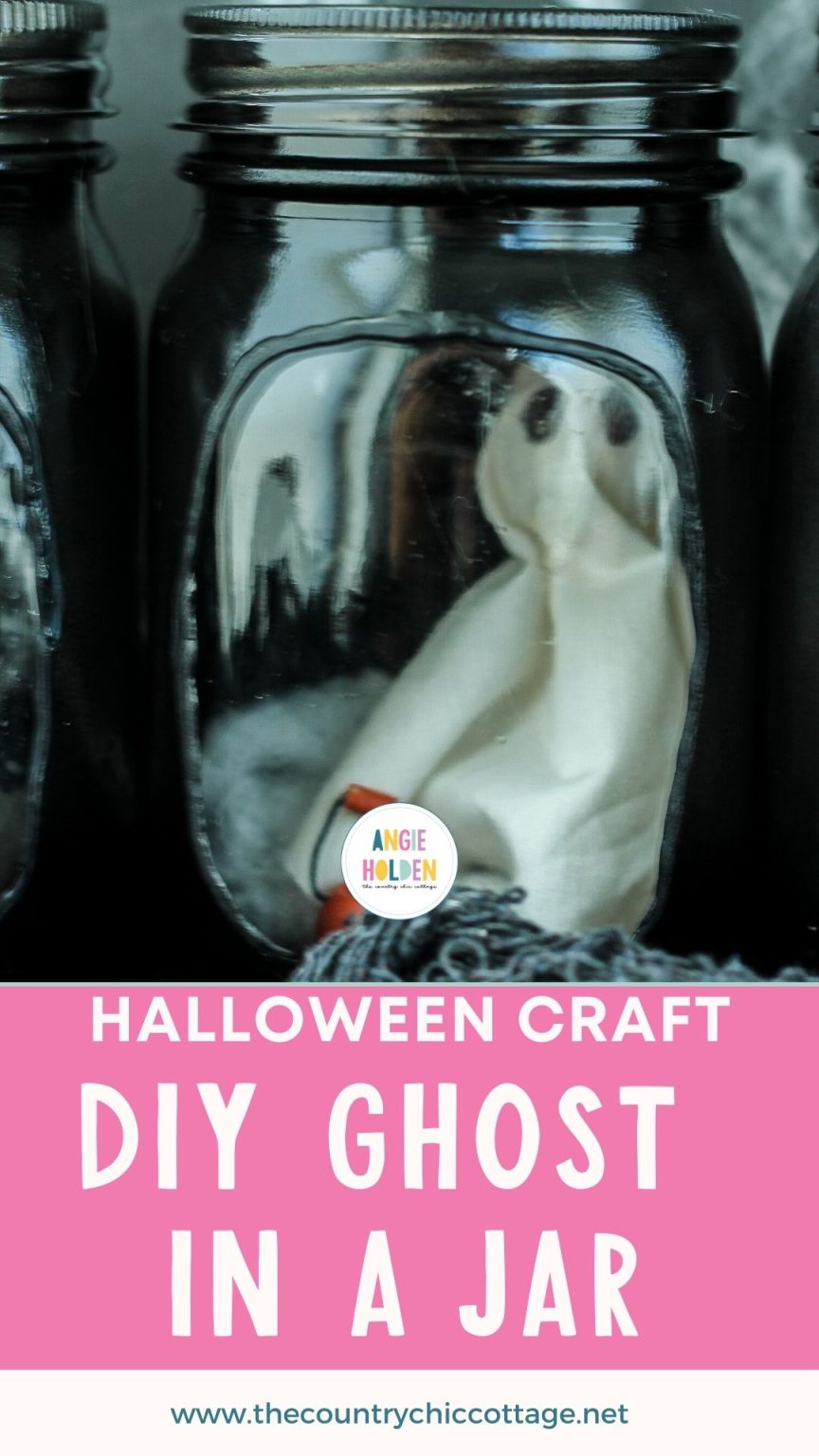 DIY Ghost in a Jar Halloween Craft Idea - Angie Holden The Country Chic ...